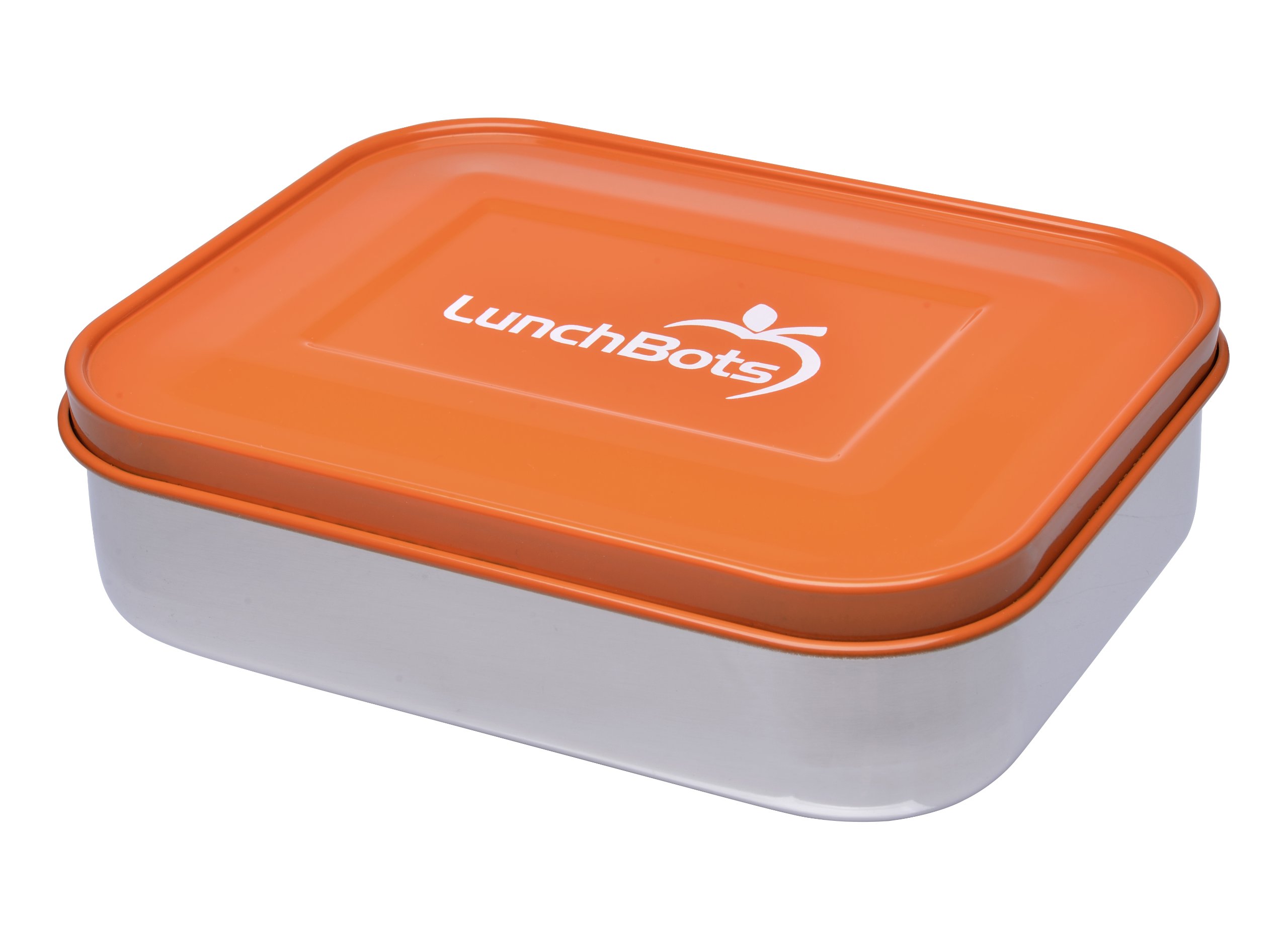 LunchBots Duo Stainless Steel Food Container, Orange