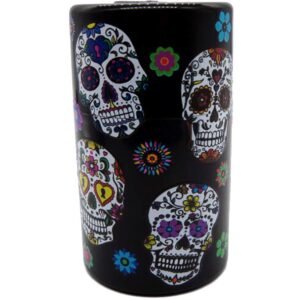 Hypeshops Candy Skull Vacuum Sealed Herb Stash Jar Container Airtight Smell Proof Storage