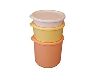 newtupperware small basic bright round canister container set of 3