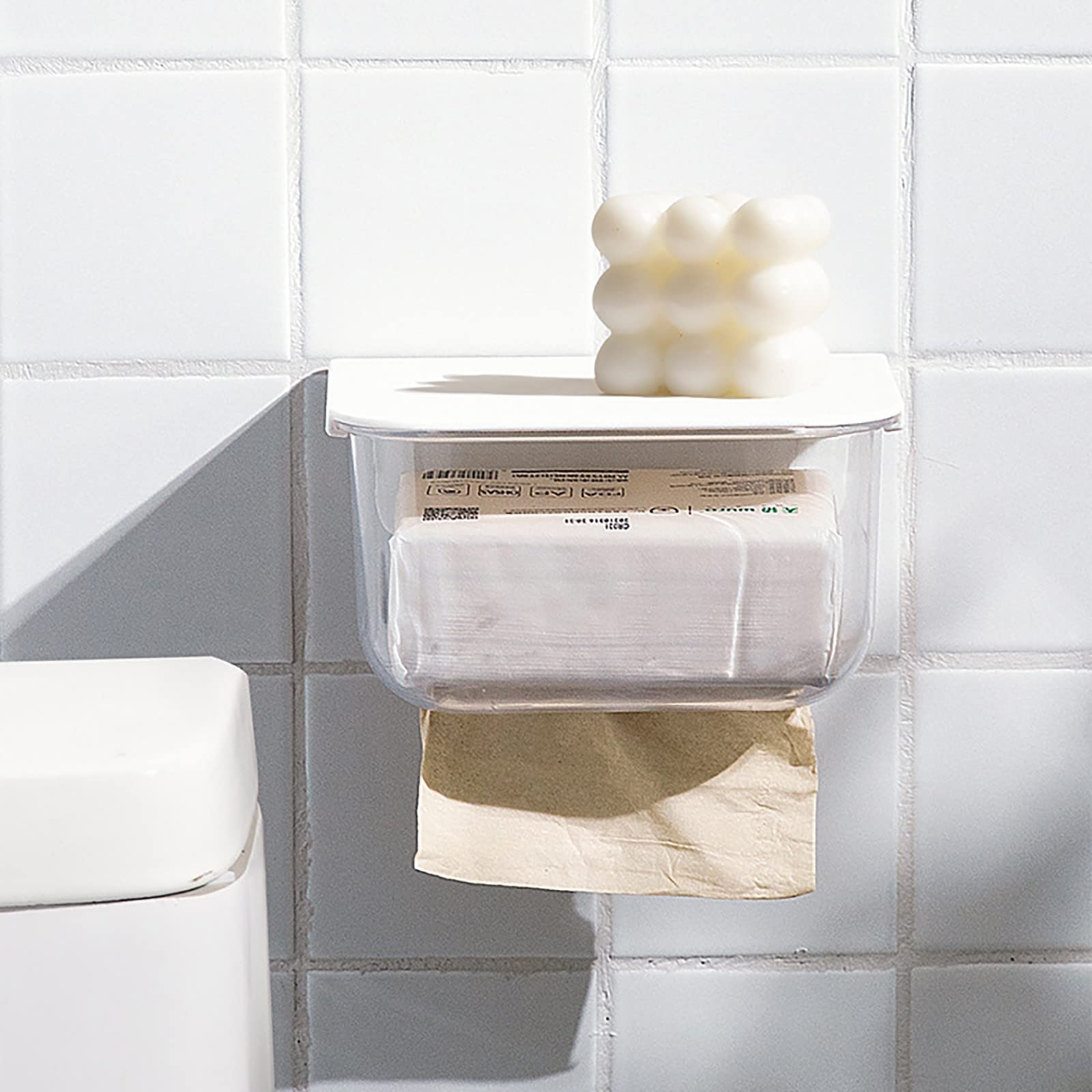 Food Preservation Tray Creative Wall Mounted Tissue Box Holder Viscose Bathroom Tissue Box Tissue Box With Storage Rack Large Reusable Freezer Bags