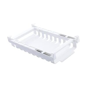 Fridge Storage Organizer Bag Holder for Freezer Telescopic Rack Hanger Sliding Tray for/Veggies/Fruits