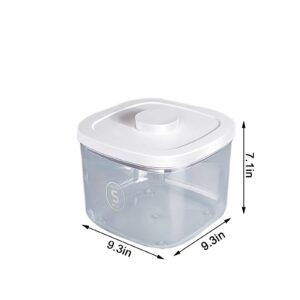 Leutsin Vacuum Dry Storage Bucket, Pet Food Storage Barrel, Large Capacity Sealed Can humidity Proof Grain Box, Household Multifunction Dispenser Bucket for Hone Kitchen (Samll)