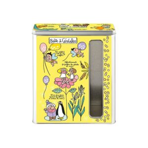 dlp derrière la porte metal cereal tin