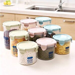 food storage jars,leakproof sealed kitchen storage box,cereal container food storage containers，sealed snap-on storage case with lid（random color）