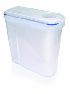 addis clip & close cereal container 4l, unique, transparent