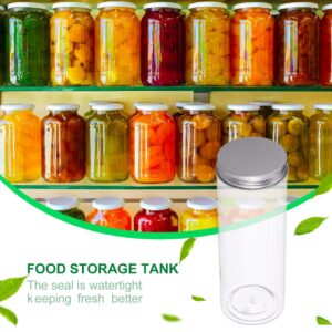 Cabilock Transparent Food Storage Jar sealing containers cereal kitchen glass containers with lids flour and sugar containers airtight rice container jars the pet transparent bottle canned