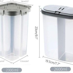 Airtight Food Storage Container, Cereal Storage Containers, Durable Plastic - BPA Free,C