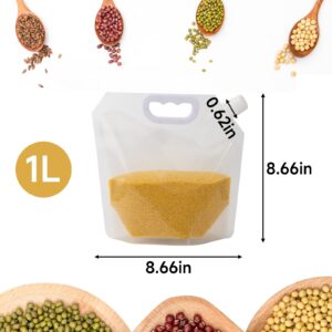 Cereal Rice Storage Bag, Thickened 10PCS - Airtight Food Storage Containers with Lids Moisture Resistant Home Essentials. Kitchen Organization for Grain, Flour, Barley, Beer, Juice