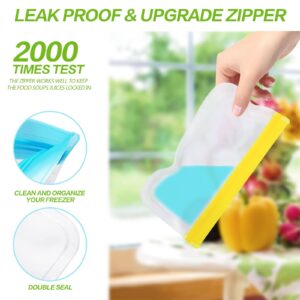 27 Pack Reusable Food Storage Bags BPA FREE,Leakproof Silicone Freezer Bags for Lunch Marinate Food Travel - 7 Gallon 10 Sandwich 10 Snack Bags