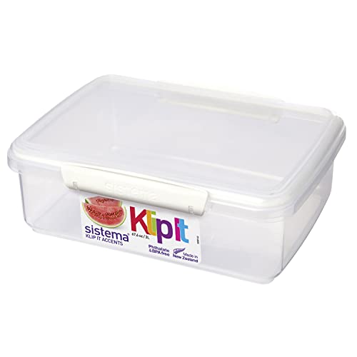 Sistema KLIP IT Accents Food Storage Container, 2 L - Assorted Colours