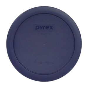 Pyrex (2) 7403-PC 10 Cup (2) 7402-PC 6/7 Cup (2) 7201-PC 4 Cup Blue Round Replacement Food Storage Lids Made in the USA