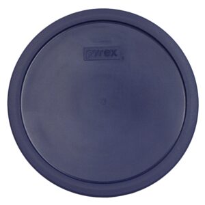 Pyrex (2) 7403-PC 10 Cup (2) 7402-PC 6/7 Cup (2) 7201-PC 4 Cup Blue Round Replacement Food Storage Lids Made in the USA