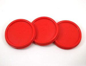 tupperware set of 3 red modular mates round replacement seals #1607