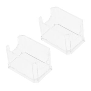 doitool 2pcs tea bag box acrylic sundries containers coffee bag box acrylic storage box storage organizer box tea containers clear candy bags square coffee bag box acrylic containers food