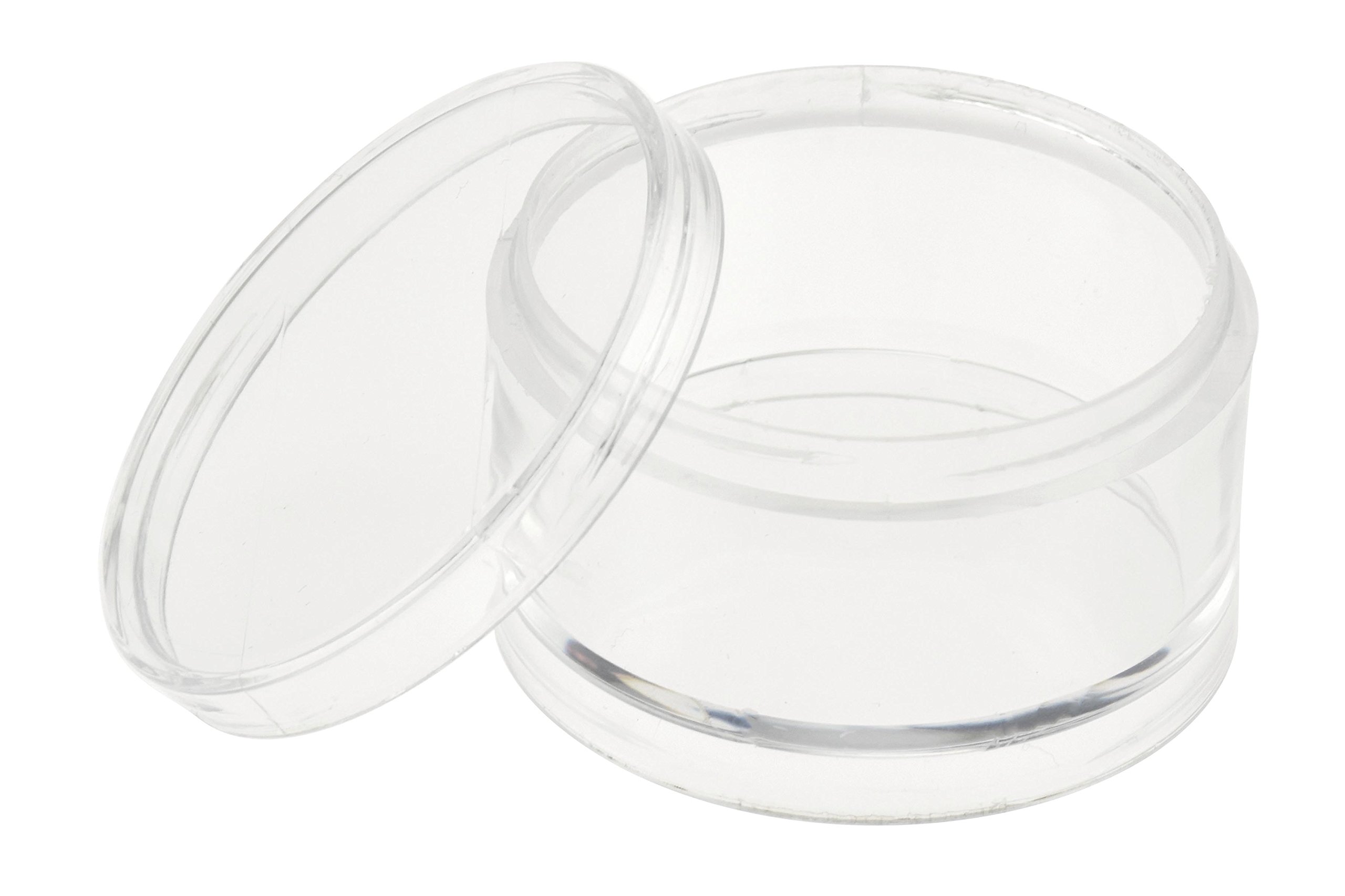 SE 2-3/4" Clear Plastic Storage Containers with Stackable Screw-On Lids (4 PC.) - 87446BB