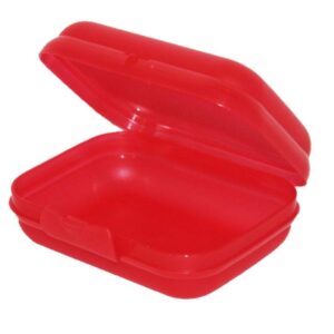 Tupperware Packable Keeper Hinged Oyster Case Red