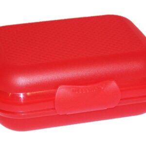 Tupperware Packable Keeper Hinged Oyster Case Red