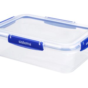 Sistema KLIP IT PLUS Food Storage Container | 2.2 Litre Leak-Proof, Stackable & Airtight Fridge/Freezer Food Boxes | BPA-Free Plastic | Recyclable with TerraCycle® | 1 Count