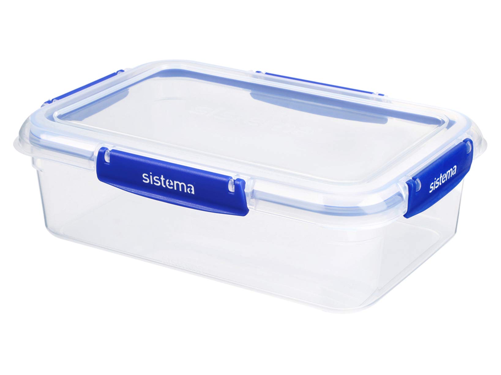 Sistema KLIP IT PLUS Food Storage Container | 2.2 Litre Leak-Proof, Stackable & Airtight Fridge/Freezer Food Boxes | BPA-Free Plastic | Recyclable with TerraCycle® | 1 Count