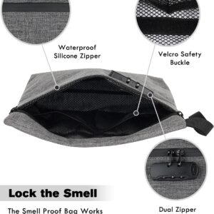 SafeDelux Storage Bag with Combination Lock and Aluminum Storage Jar