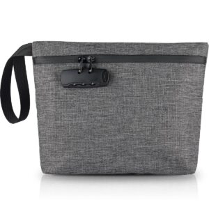 SafeDelux Storage Bag with Combination Lock and Aluminum Storage Jar