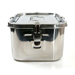 TULGIGS Stainless Steel Rectangular Kimchi Food Storage Container (5L / 168oz / 10.6")