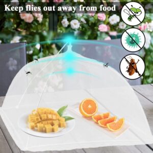 3 Pack Food Covers for Outside, Pop-Up Collapsible High-Density Mesh Tent to Keep out Flies, Mosquitoes, Suitable for Picnic, Party Catering Kitchen, Restaurant