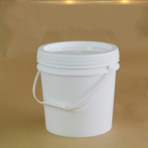 WellieSTR 2 Pack (5L White) Plastic Bucket with Lid and Handle Food Grade Container Leakproof,Food Storage Container