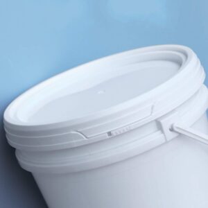 WellieSTR 2 Pack (5L White) Plastic Bucket with Lid and Handle Food Grade Container Leakproof,Food Storage Container