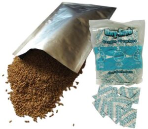 dry-packs 100-1 gallon mylar bags & oxygen absorbers for dried food & long term storage, mb10x14-300cc-100pk-alt1