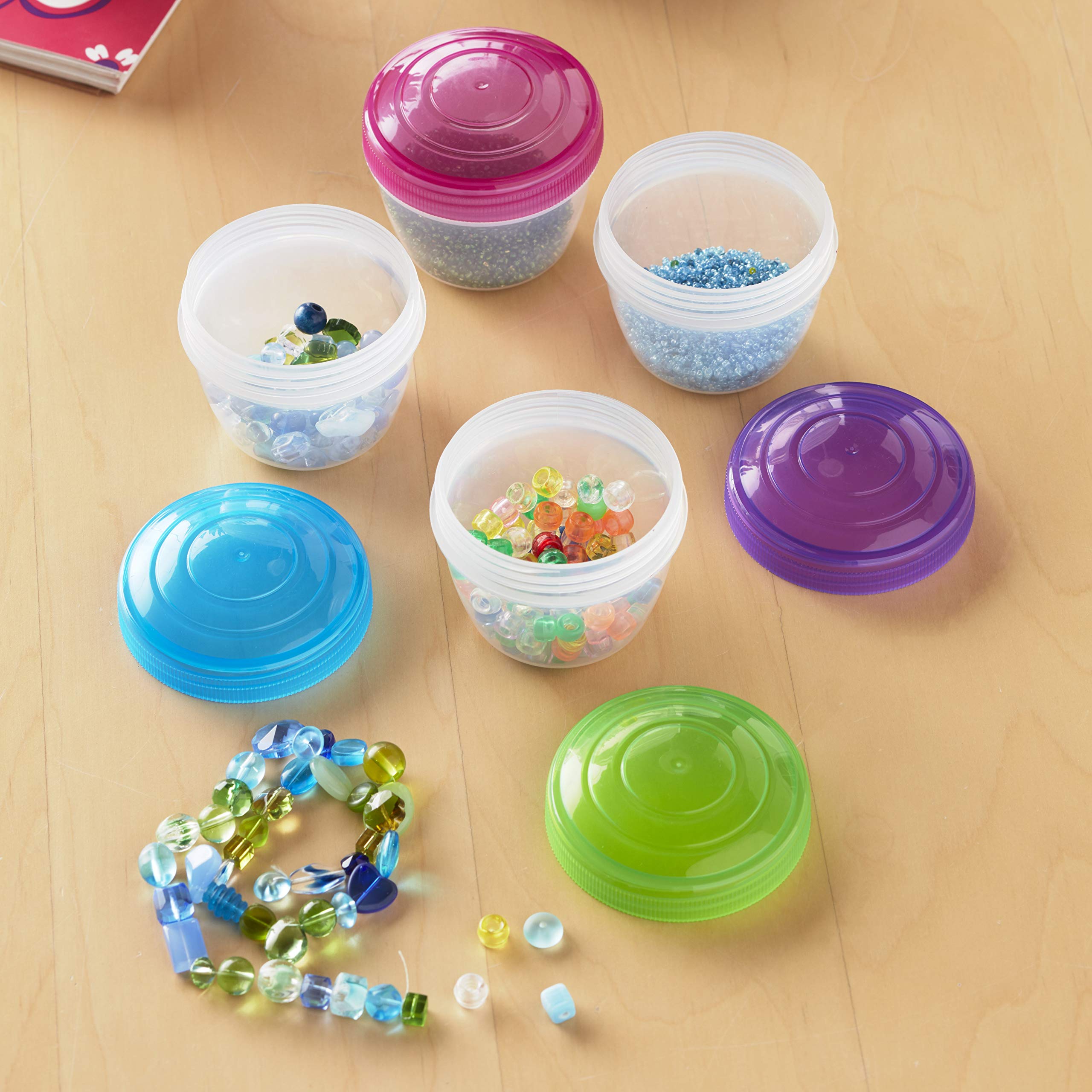 Fresh Fare Twist-Top Snack Containers - Small Food Storage - Set of 4