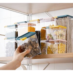 WOHSAO Food Storage Containers with Lid, Kitchen Pantry Organization and Sealed Storage Tank for Bulk Food Dry Food Cereal,Rice, Pasta, Flour and Sugar