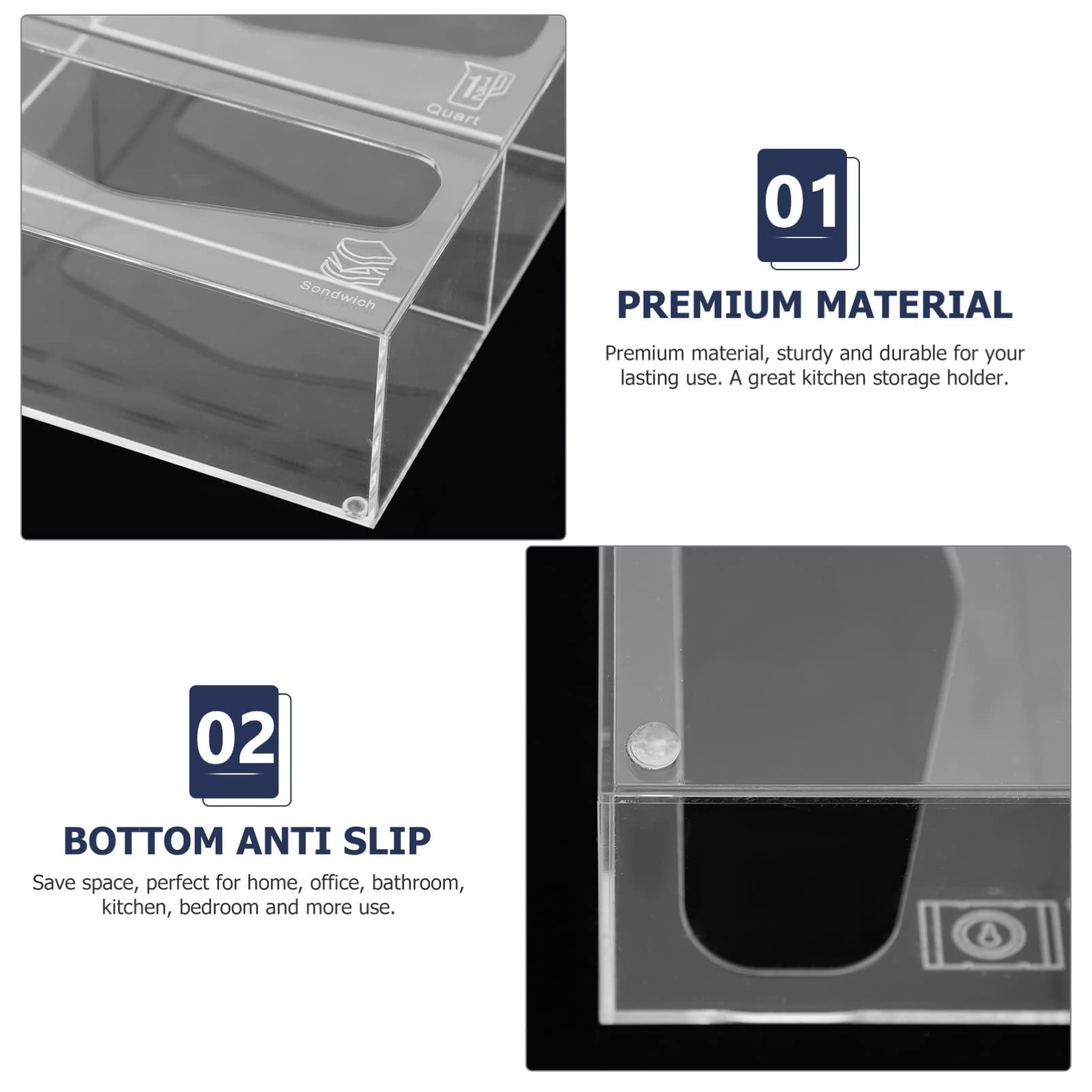 TOPBATHY Storage Box Storage Rack Acrylic Drawer