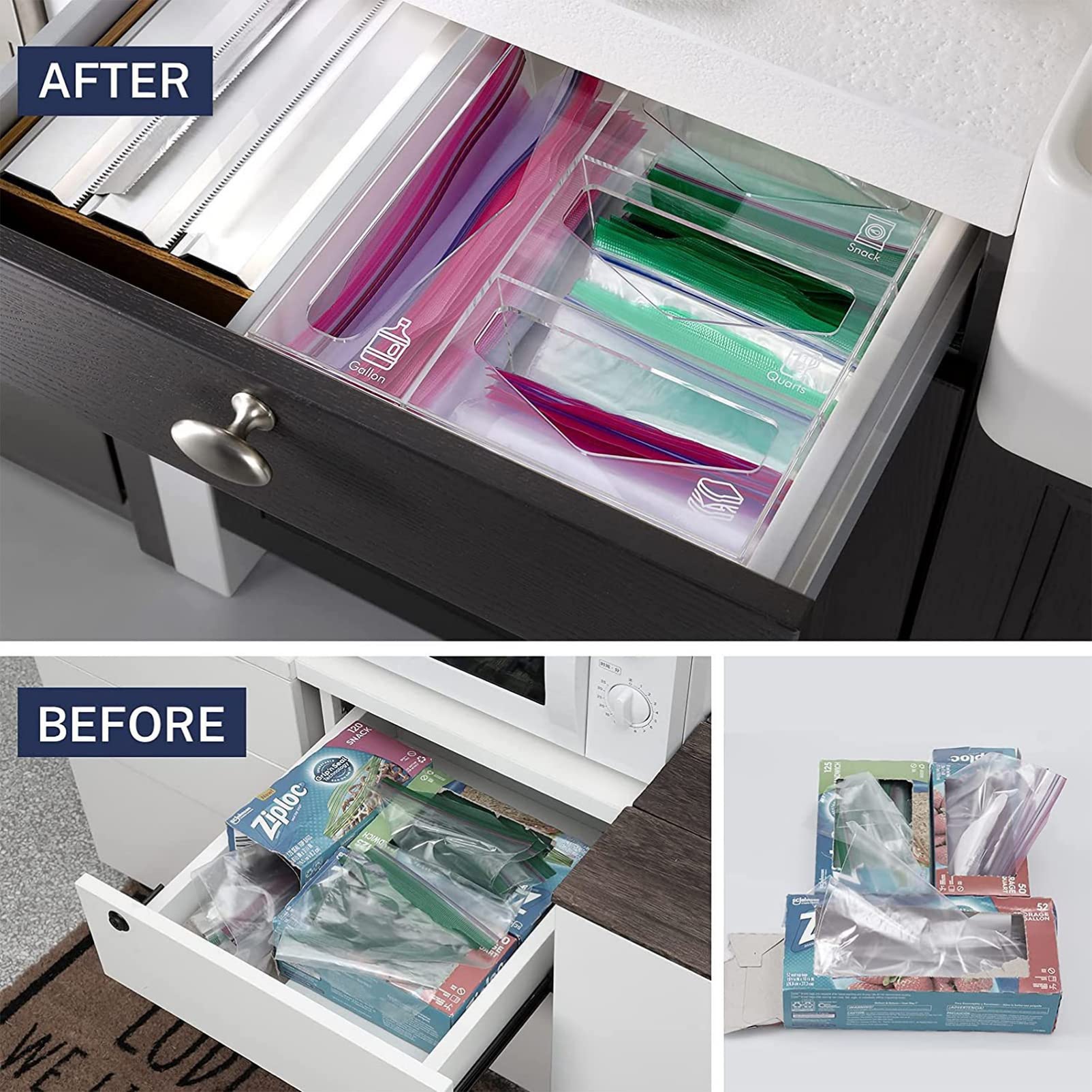 TOPBATHY Storage Box Storage Rack Acrylic Drawer