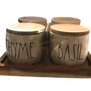 Rae Dunn Spice Containers