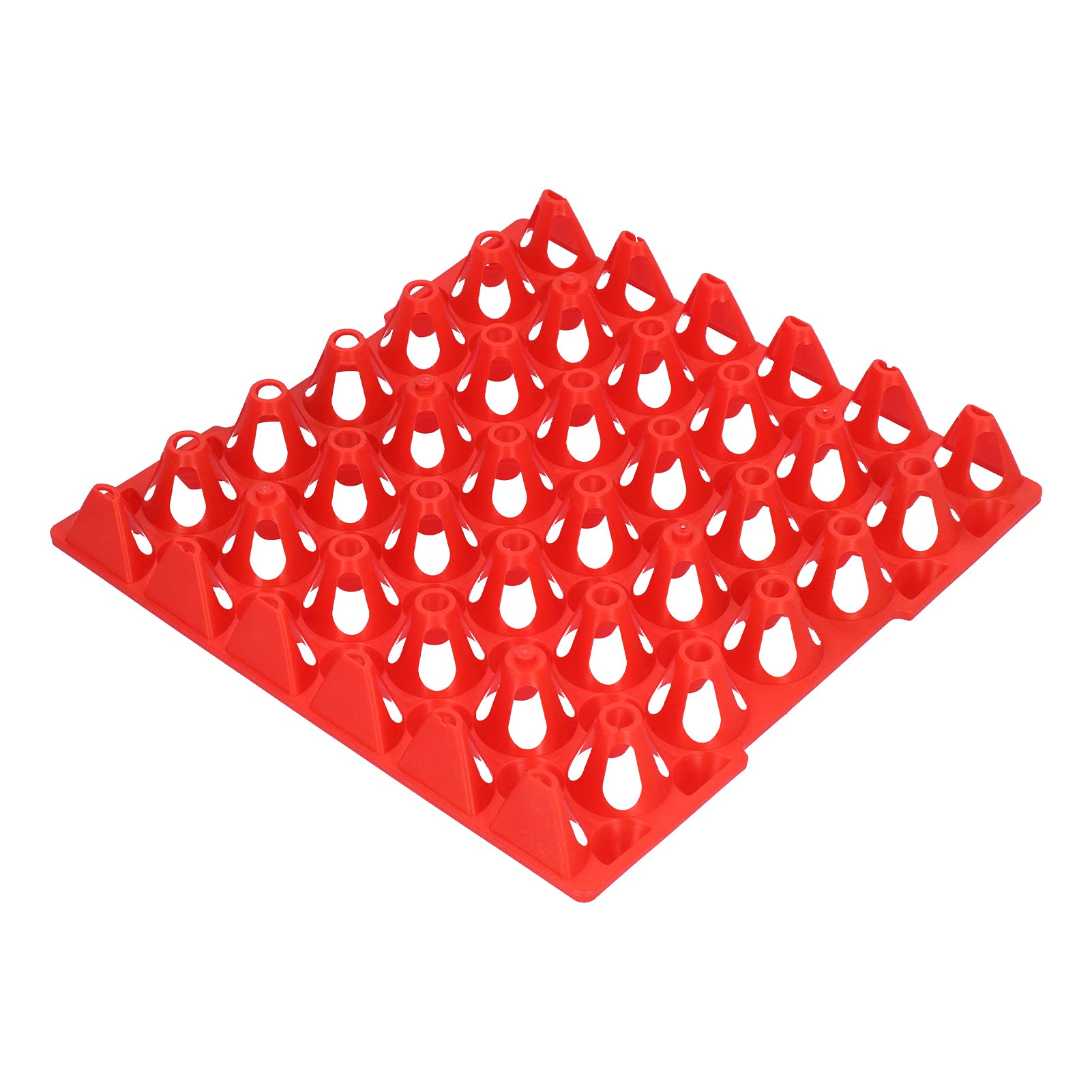 01 Egg Flats, 30 Cell Reusable Egg Storage Tray 5PCS for Hennery for Farm(red)