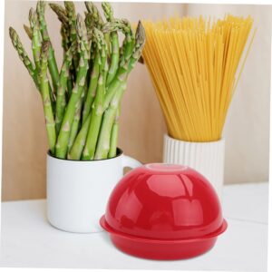 Zerodeko 12 Pcs Vegetable Preservation Bowl Onion Keeper Holder Fruit Vegetable Saver Vegetable Produce Saver Pepper Onion Storage Container Onion and Saver Fruit Container Plastic Salad