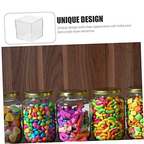 Alipis 12 Pcs Square Transparent Gift Box Multifunction Candy Stand