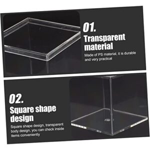 Alipis 12 Pcs Square Transparent Gift Box Multifunction Candy Stand