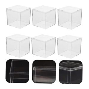 Alipis 12 Pcs Square Transparent Gift Box Multifunction Candy Stand