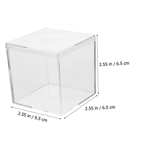 Alipis 12 Pcs Square Transparent Gift Box Multifunction Candy Stand