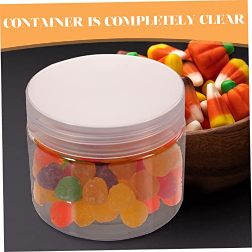 Cabilock 10pcs Box Transparent Storage Tank Cylinder Food Cup Container with Lid Pickle Jar Organizer Case Pet Food Candy Jar Kitchen Powder Container Snack Jar Cosmetic The Pet