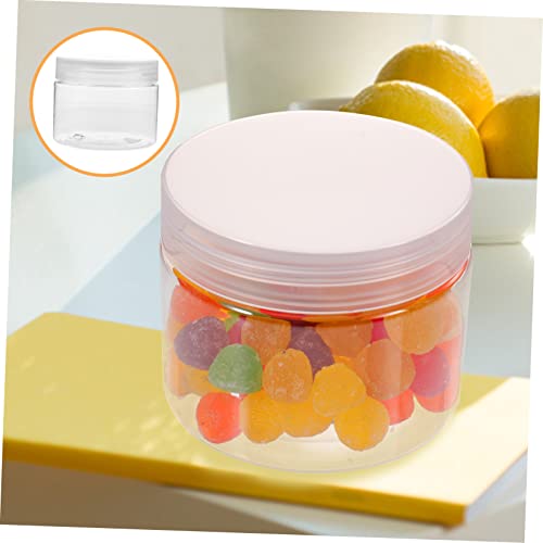 Cabilock 10pcs Box Transparent Storage Tank Cylinder Food Cup Container with Lid Pickle Jar Organizer Case Pet Food Candy Jar Kitchen Powder Container Snack Jar Cosmetic The Pet