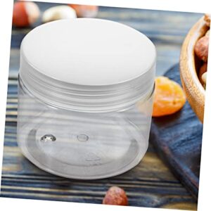 Cabilock 10pcs Box Transparent Storage Tank Cylinder Food Cup Container with Lid Pickle Jar Organizer Case Pet Food Candy Jar Kitchen Powder Container Snack Jar Cosmetic The Pet