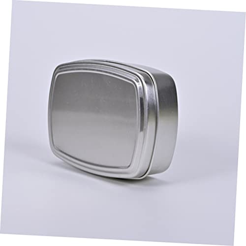 Zerodeko 4pcs Box Soap aluminum box storage bin with Aluminum Storage Cans small tins with lids empty tin Packaging Case cookie jars with lids travel soap holder Aluminum Cans Metal leaf