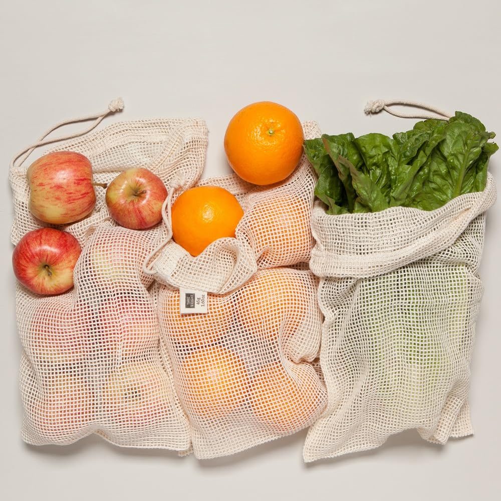 NOW DESIGNS Le Marche Natural Produce Bags, 3 CT