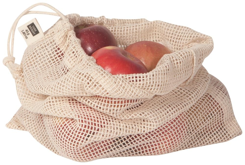 NOW DESIGNS Le Marche Natural Produce Bags, 3 CT