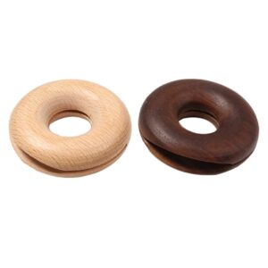 veemoon 2pcs wooden sealing clip spades food walnut