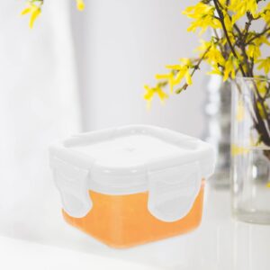 Kichvoe 6pcs Boxes Mini Crisper Fruit Keeper Portion Cups Fridge Organizer Small Food Storage Container Food Storage Freezer Container Condiment Cup Child Food Grade Pp Food Box White