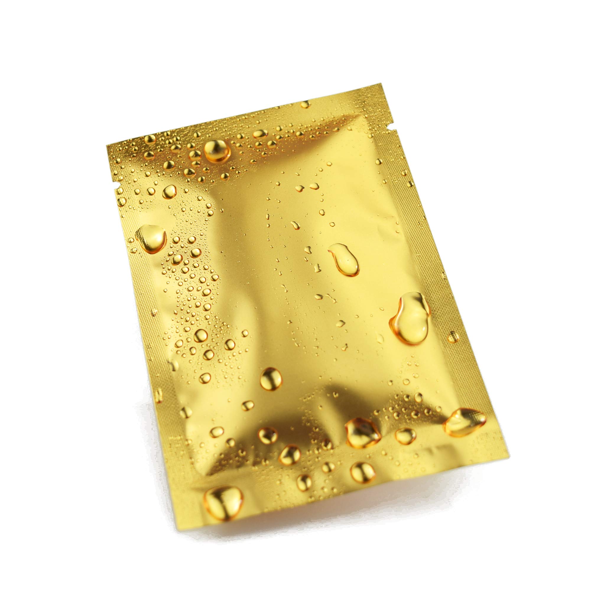 100/200PCS Matte Gold Metallic Foil Open Top Mylar Bags (200, 10x15cm (4x6"))